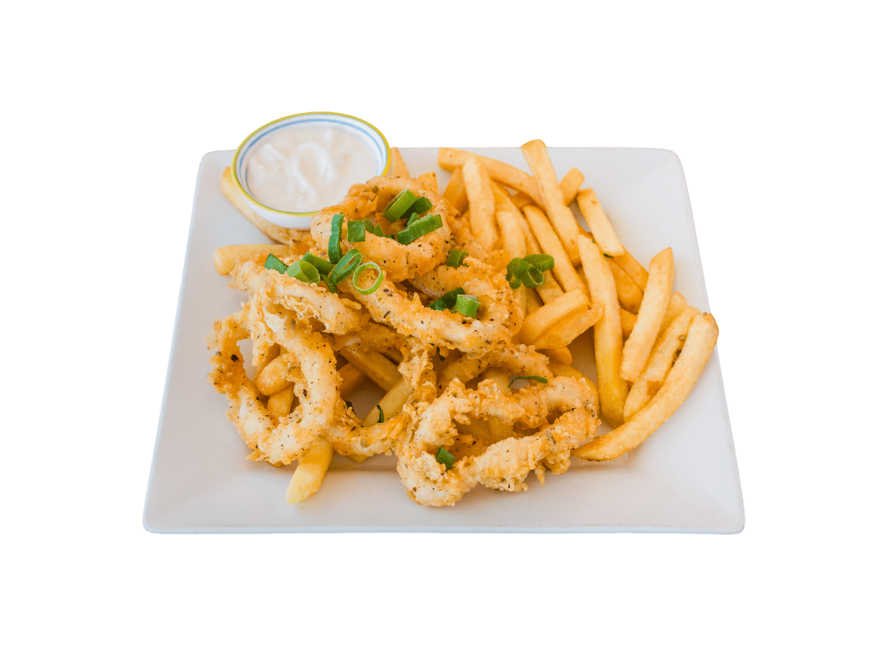 Fried Calamari (Served with Chips) – St Albans Pizza Point